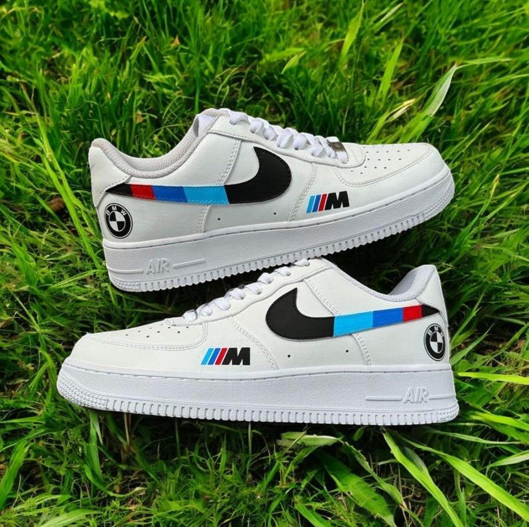 Custom BMW Motorsport Air Force 1 Sneakers, Custom Hand Painted BMW AF1 ...