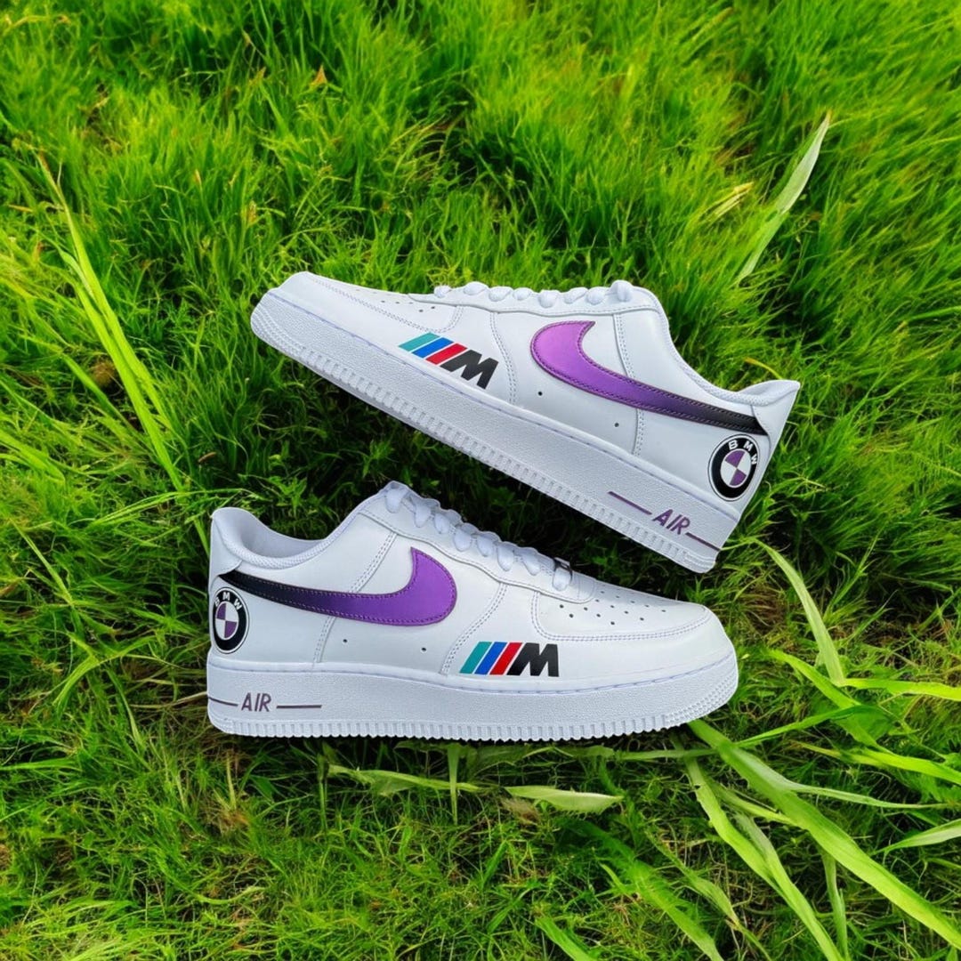 Personalized BMW Motorsport Air Force 1 Shoes, Custom Hand Painted BMW ...