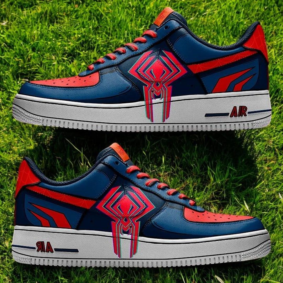 Custom Spider-man Air Force 1 Sneakers, Custom Hand Painted Spider-man ...