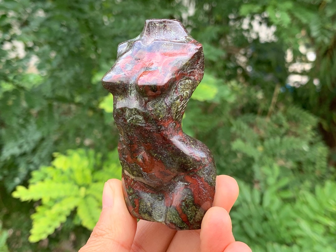 Dragon Blood Jasper Goddess Body Crystal | Natural Stone Carved ...