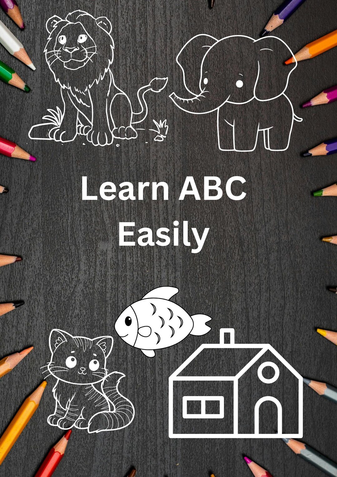 ABC Coloring Book | Printable Alphabet Coloring for Kids | Baby Shower ...