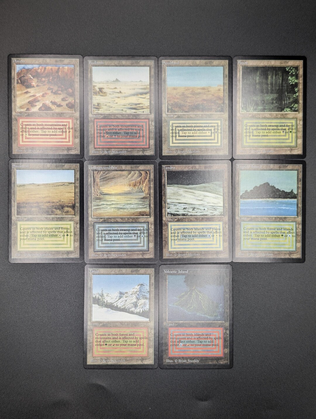 Dual Lands Beta 10 Cards Set – Magic: the Gathering MTG Custom Made - Etsy
