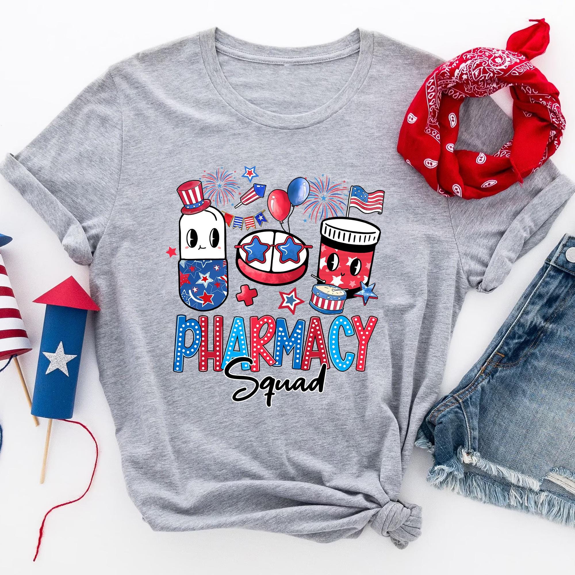 4th of July Pharmacy Squad PNG, Pharmacy Technician Patriotic, Pharmacy Squad Fourth of July ...