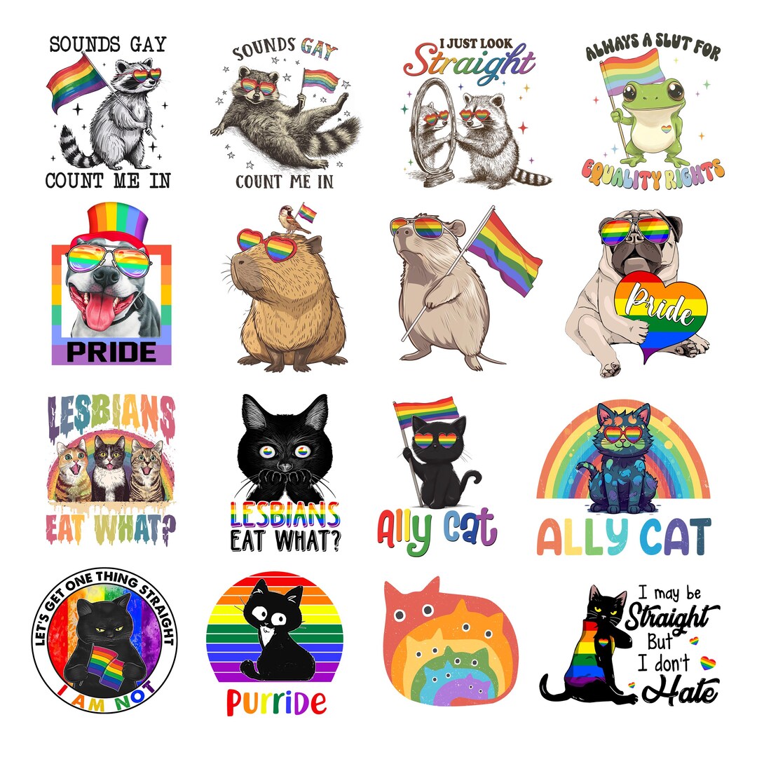 Ally Cat Lgbt PNG, Capybara Lgbt PNG, Funny Cat Lgbt, Racoon Sounds Gay ...