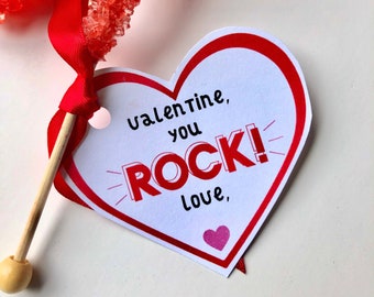 You Rock Valentine - Etsy