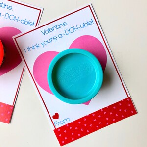 Playdoh Valentine - Instant Download - You're A-doh-able Digital ...