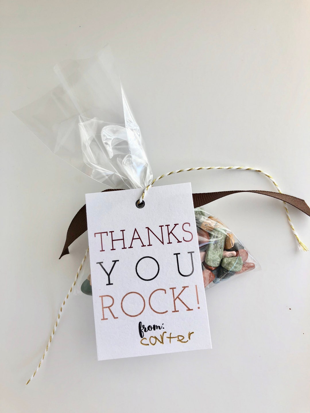 Auto Download thank You You Rock Gift Tag - Etsy