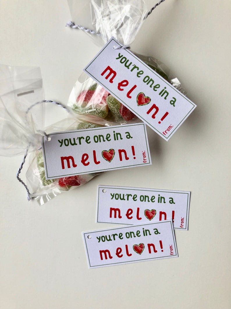 You're One in a Melon Printable Valentine Classroom - Etsy
