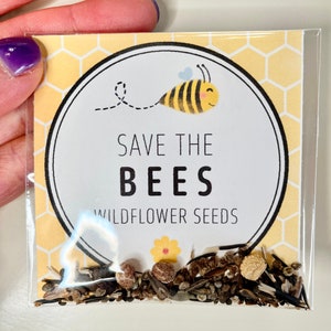 Save the Bees Seed Packet | Flower Seeds for Spring I Corporate Gifts ...