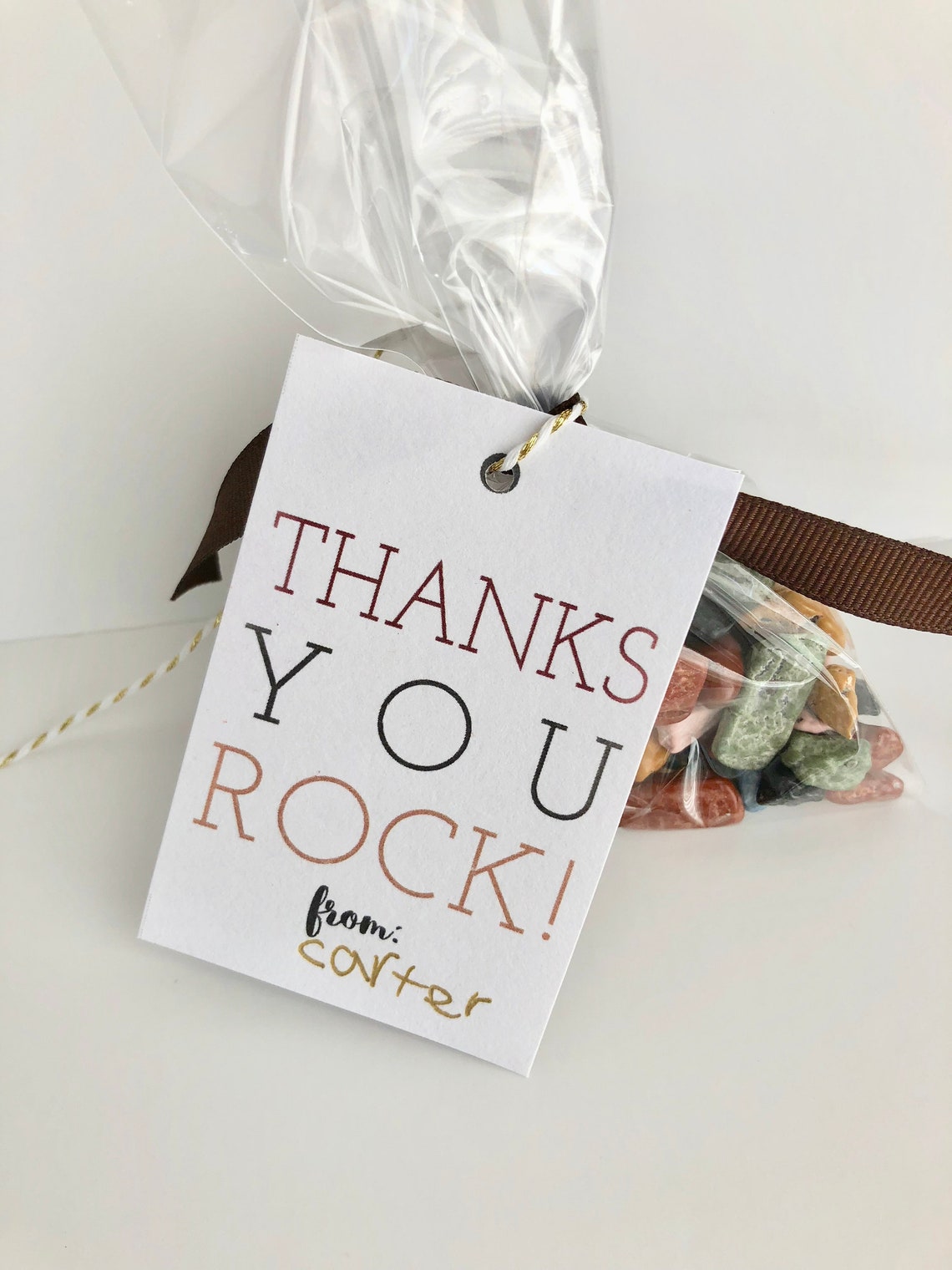 Auto Download thank You You Rock Gift Tag | Etsy