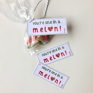 You're One in a Melon! - Printable Valentine - Classroom Valentine ...