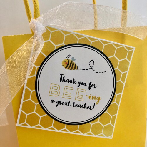 Thank You for BEEING a Great Teacher Tag - Etsy
