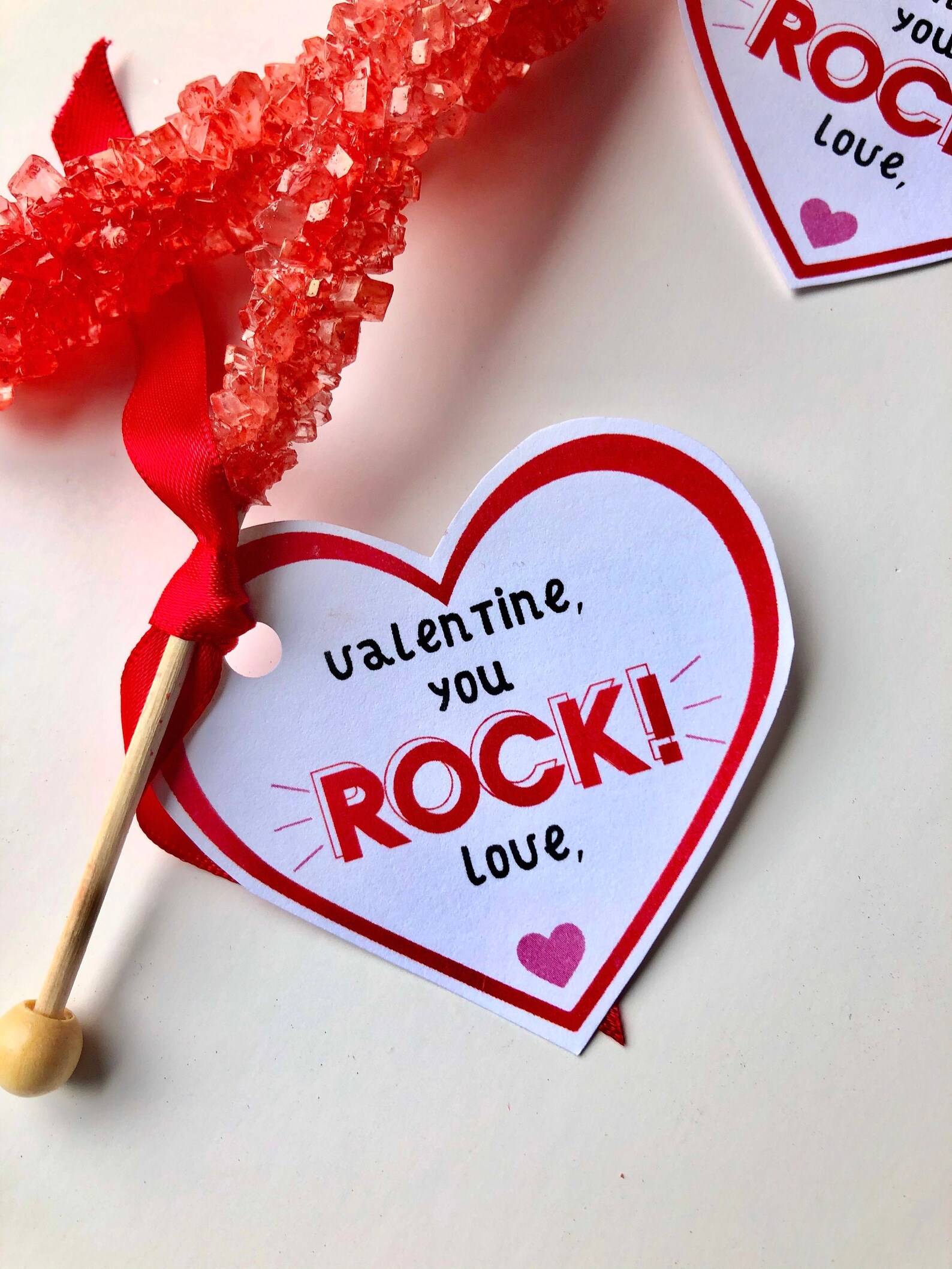 Auto download Valentine You Rock Printable Valentine | Etsy