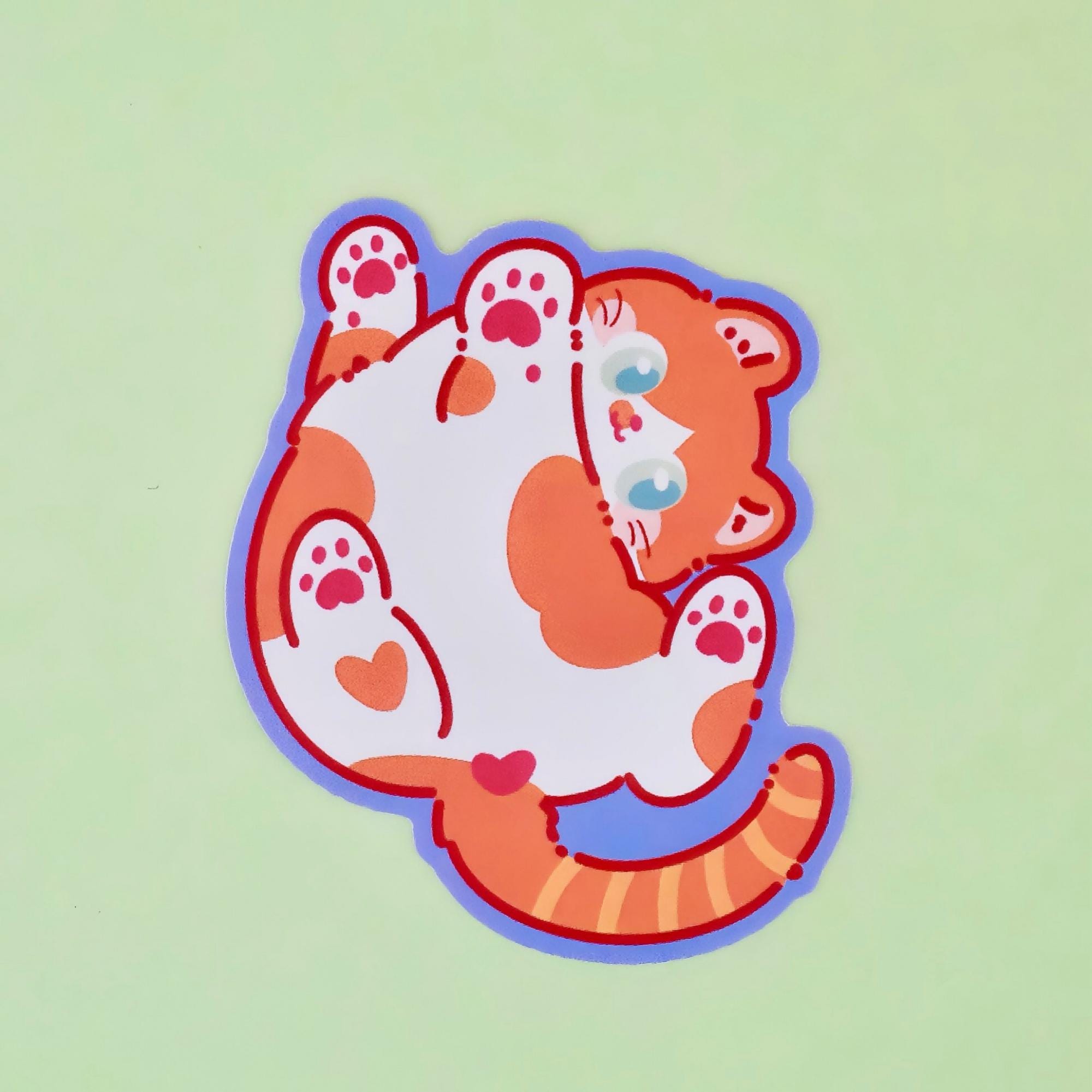 Frito Ginger Cat Vinyl Sticker, Kawaii Journal Stickers, Cute Cat ...