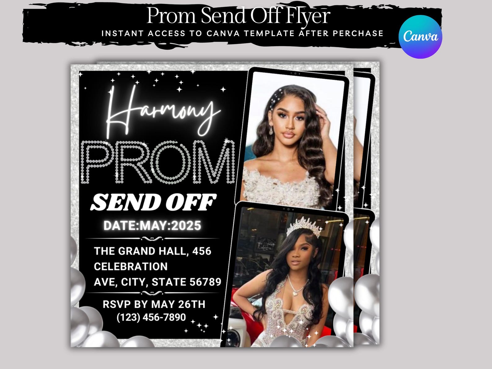 Prom Send off Flyer, Prom Special Flyer, Sale Flyer, Prom Party Flyer ...