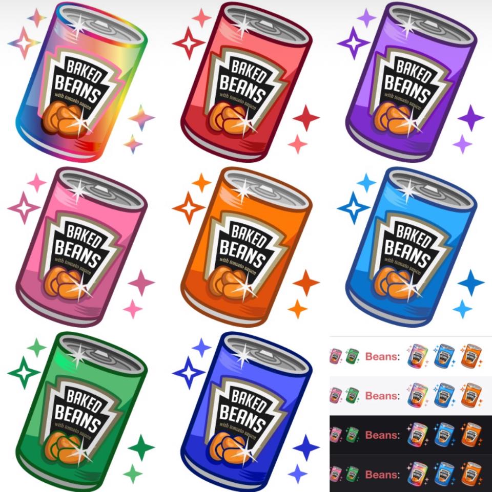 Baked Beans Sub Badges Emote Emoji Sticker Twitch/kick/youtube/discord ...