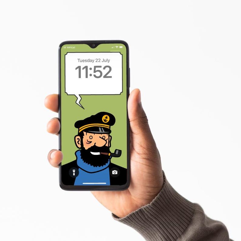 Tintin and Friends, Phone Wallpaper | 6 PNG Files | 300 DPI |captain ...