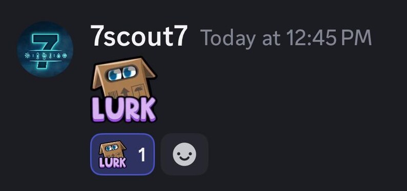 Text Emote Emoji Lurk for Twitch/kick/youtube/discord | Cardboard Box ...