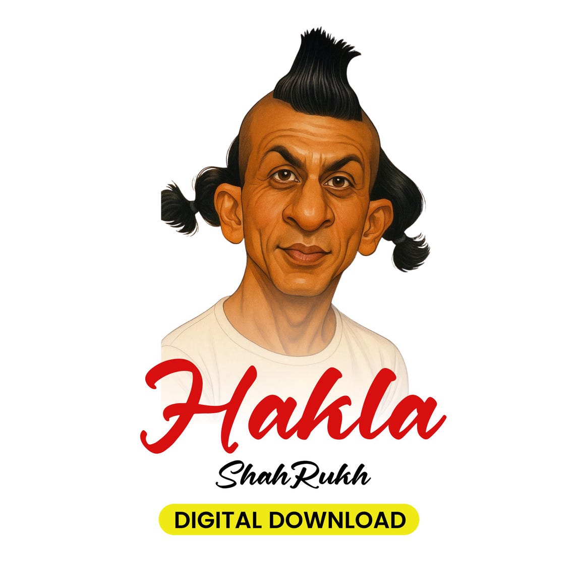 Funny Hakla Meme T-shirt – Trendy Shahrukh Khan Inspired Design for ...