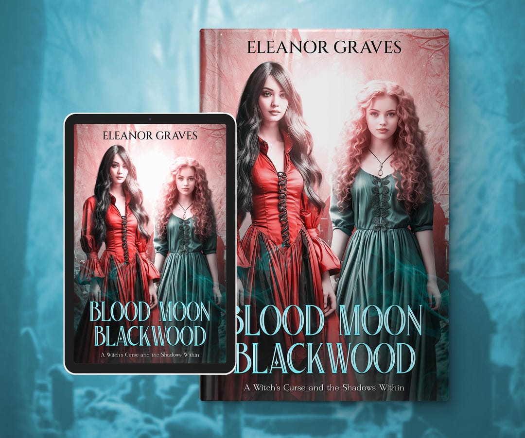 Gothic Fantasy Book Cover: Witch & Vampire Paranormal Romance - Etsy