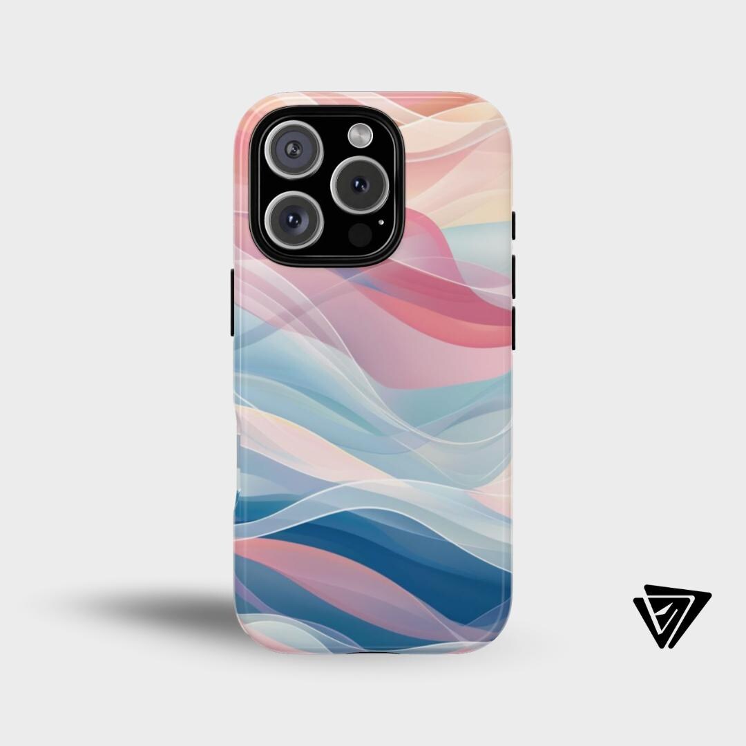 Abstract Pastel Phone Case Soft Wave Minimalist Gradient iPhone Samsung ...