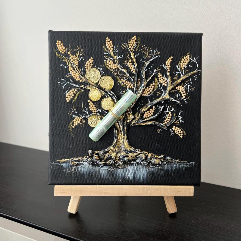 Money Tree Painting - Etsy