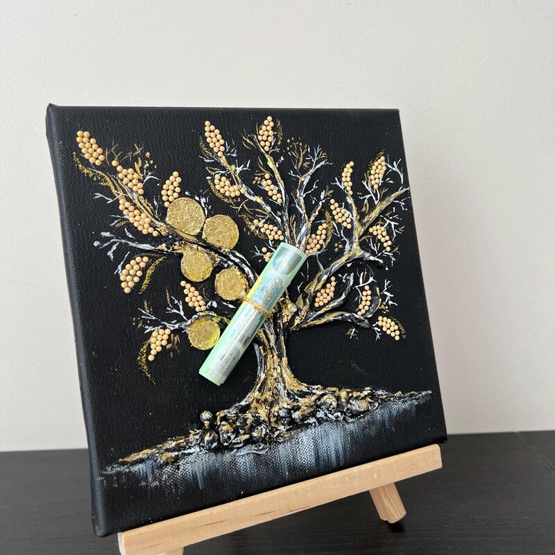 Money Tree Painting - Etsy