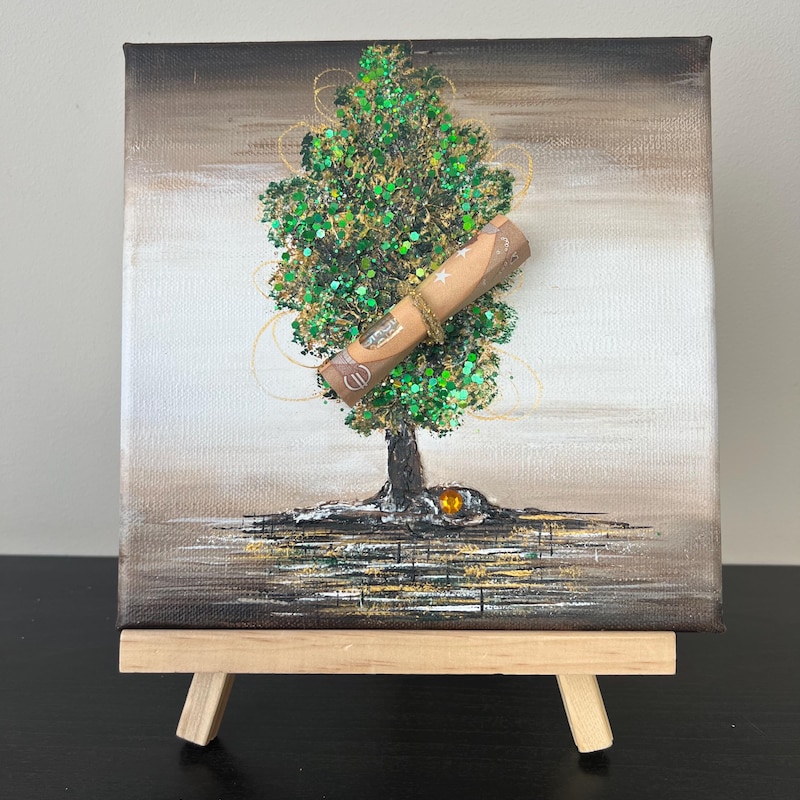 Money Tree Painting - Etsy
