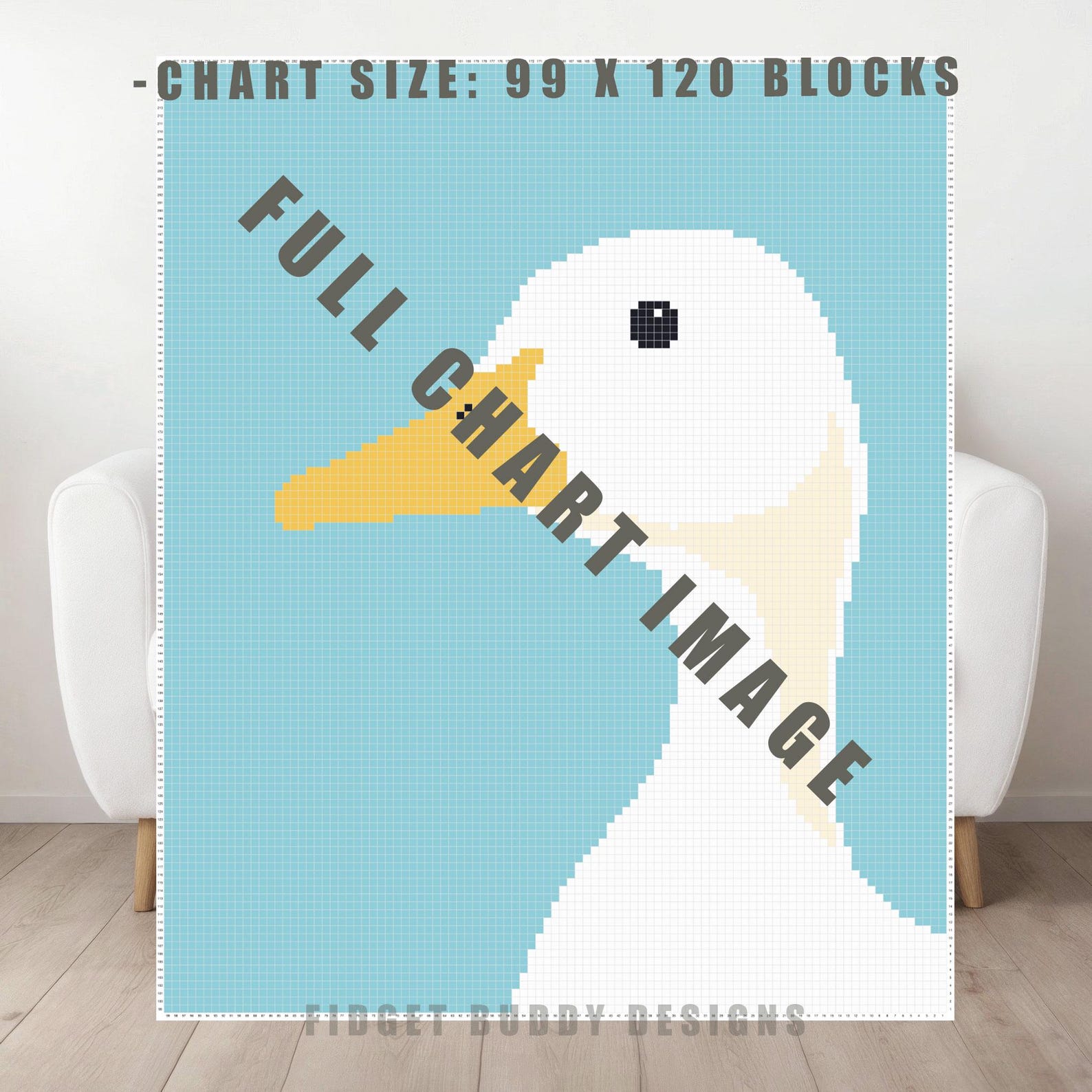 Duck Graphgan, C2C Crochet Blanket Pattern, Mini C2C, Tapestry Crochet ...