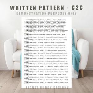 Duck Graphgan, C2C Crochet Blanket Pattern, Mini C2C, Tapestry Crochet ...