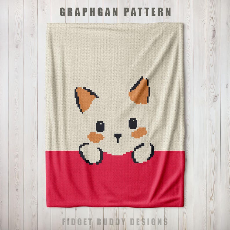 C2C Crochet Blanket Pattern Cat, Mini C2C, Tapestry Crochet Graph - Etsy