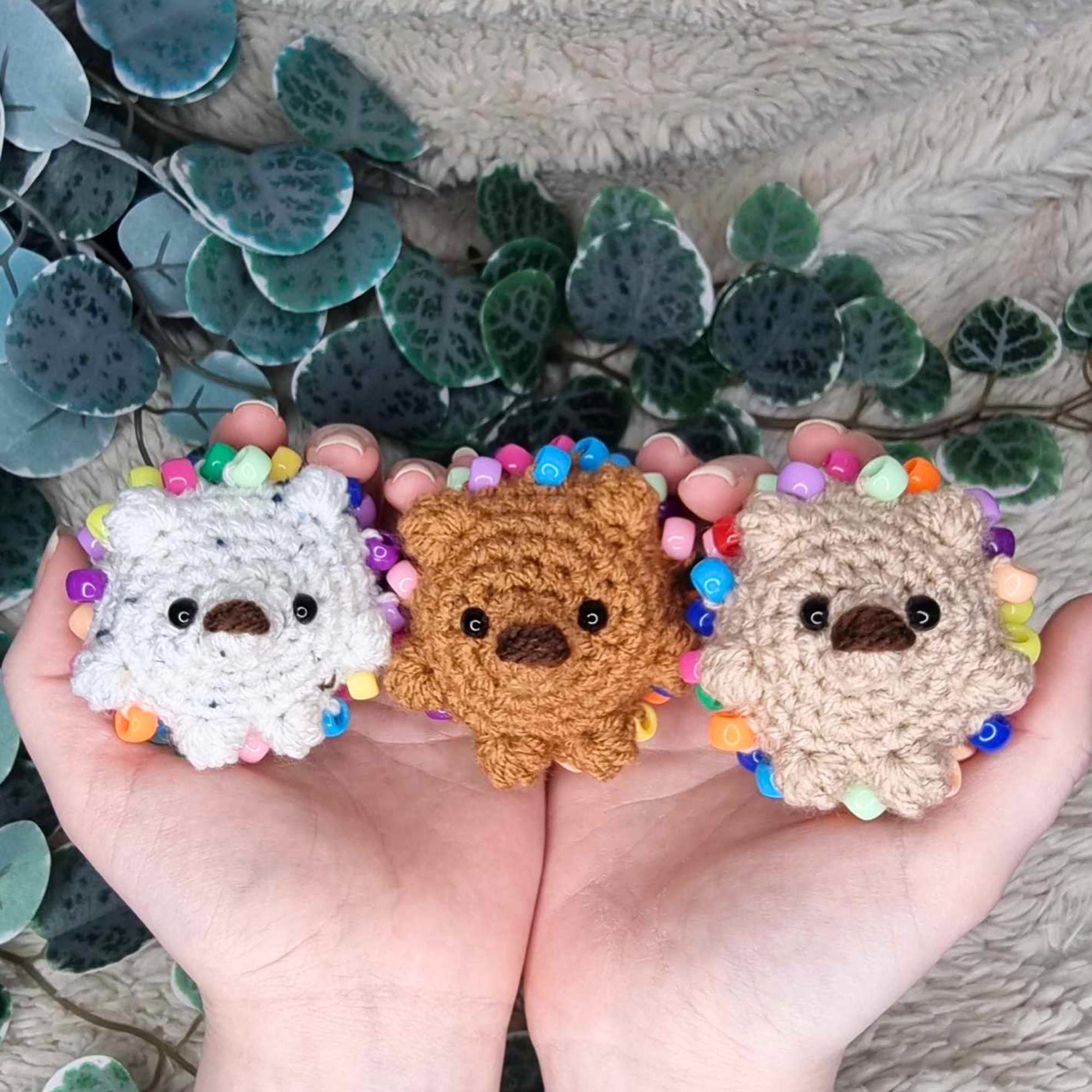 Beaded Fidget Hedgehog Crochet Pattern - NO SEW - Crochet Tutorial ...