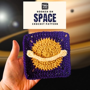 Saturn Granny Square Crochet Pattern - Space PDF Pictures and Chart ...