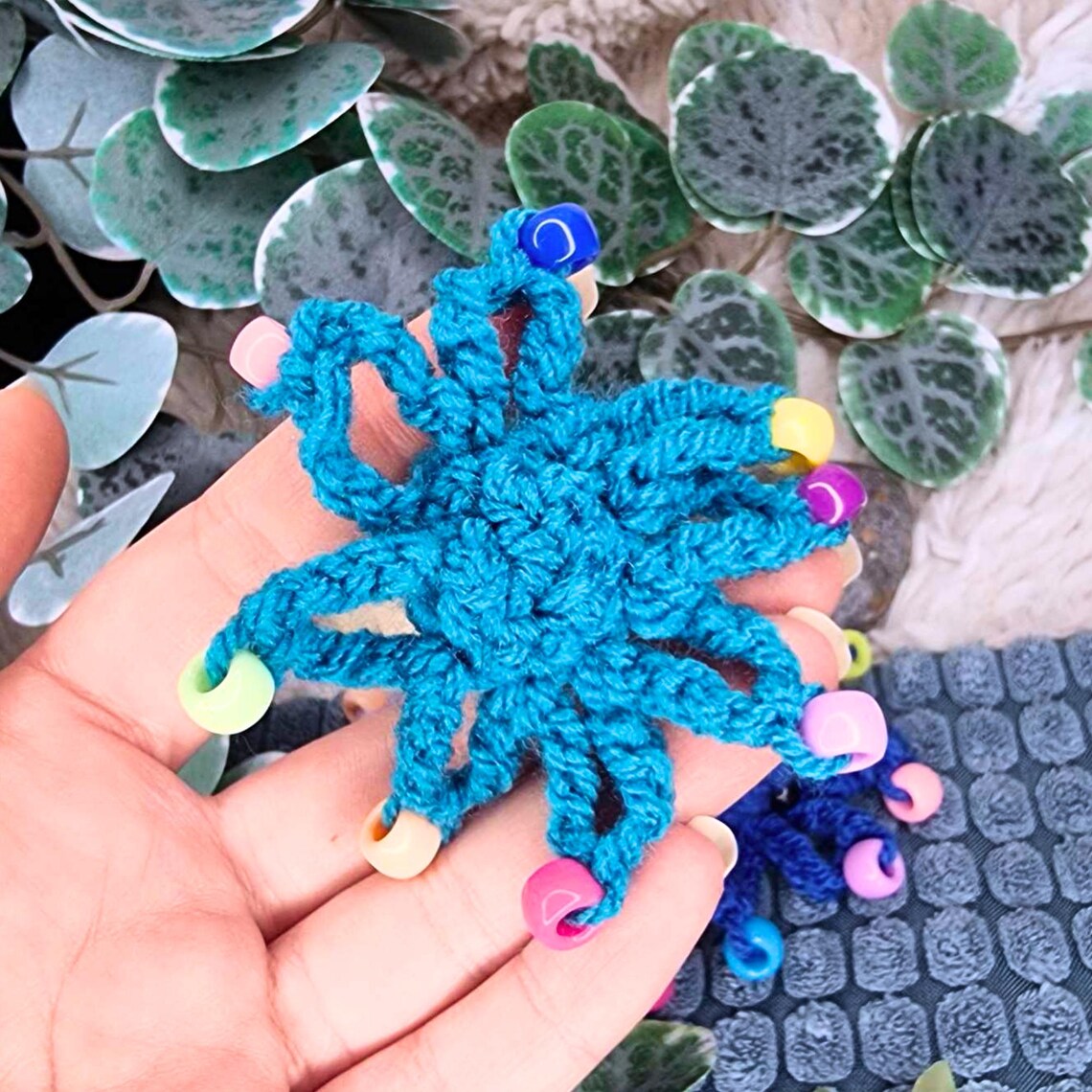 Beaded Fidget Octopus Crochet Pattern - NO SEW - Crochet Tutorial ...