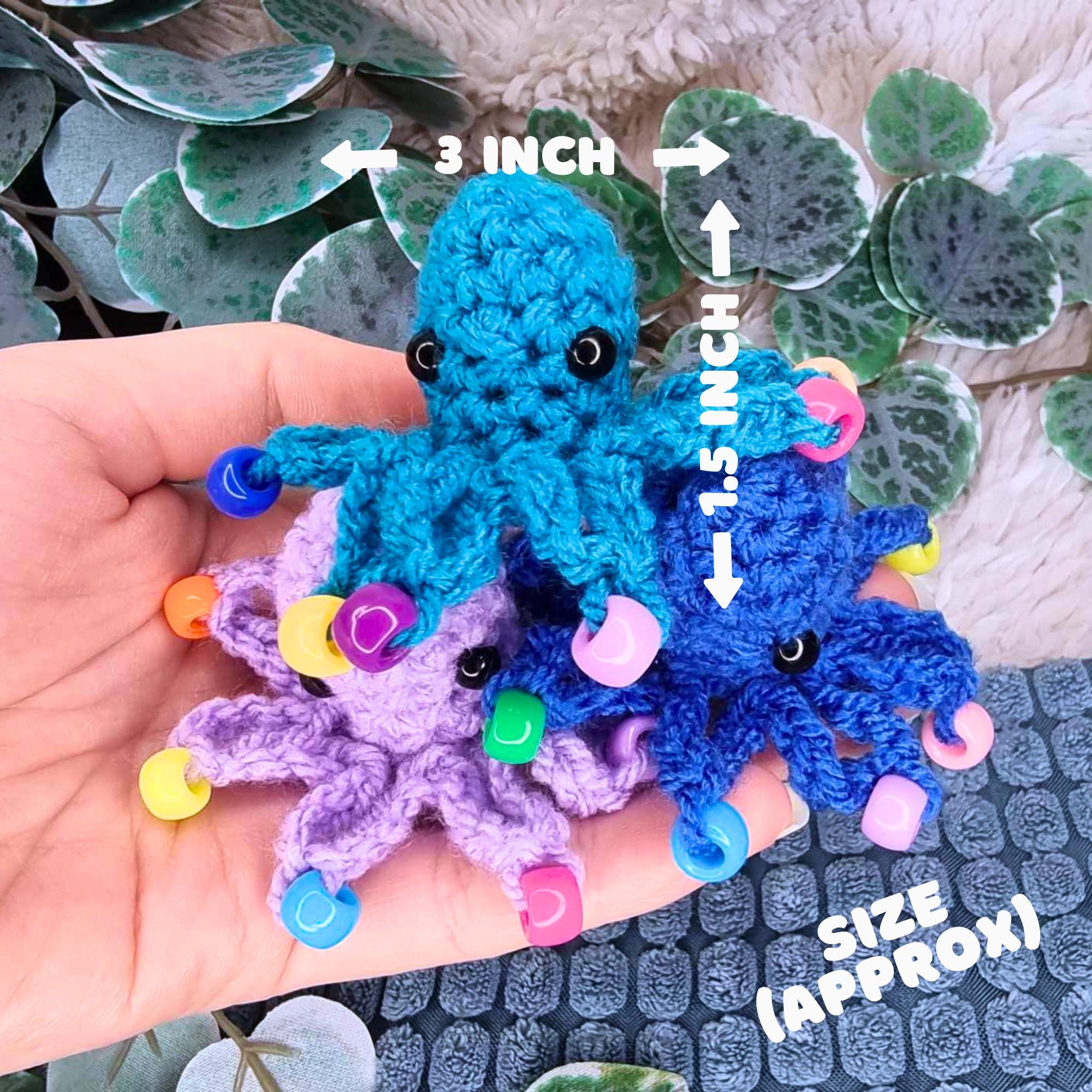 Beaded Fidget Octopus Crochet Pattern - NO SEW - Crochet Tutorial ...