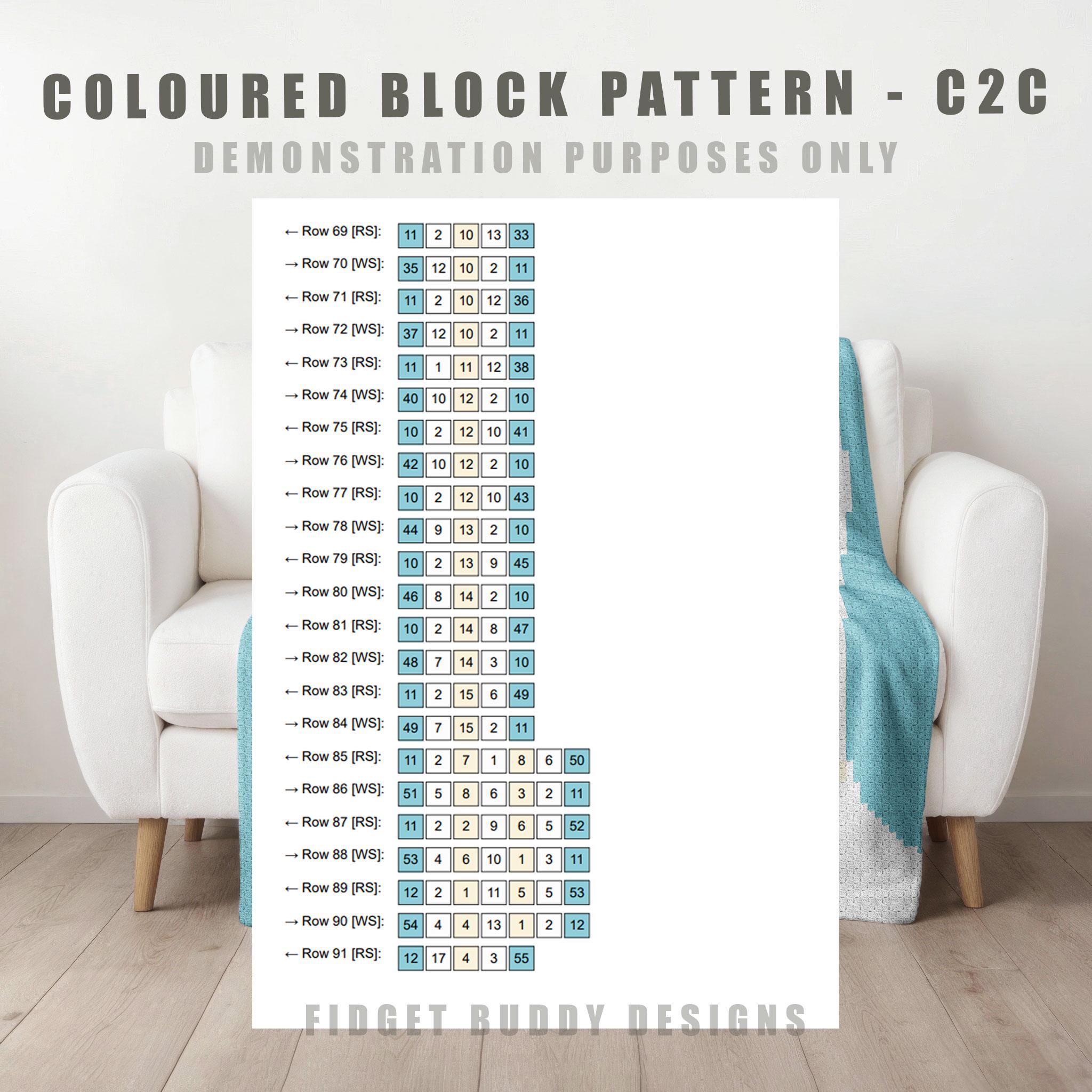 Duck Graphgan, C2C Crochet Blanket Pattern, Mini C2C, Tapestry Crochet ...