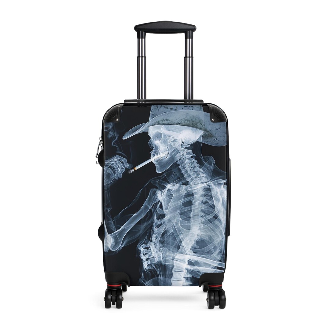 Skeleton Cowboy Suitcase, X-ray Image Design, Cool and Badass Luggage ...