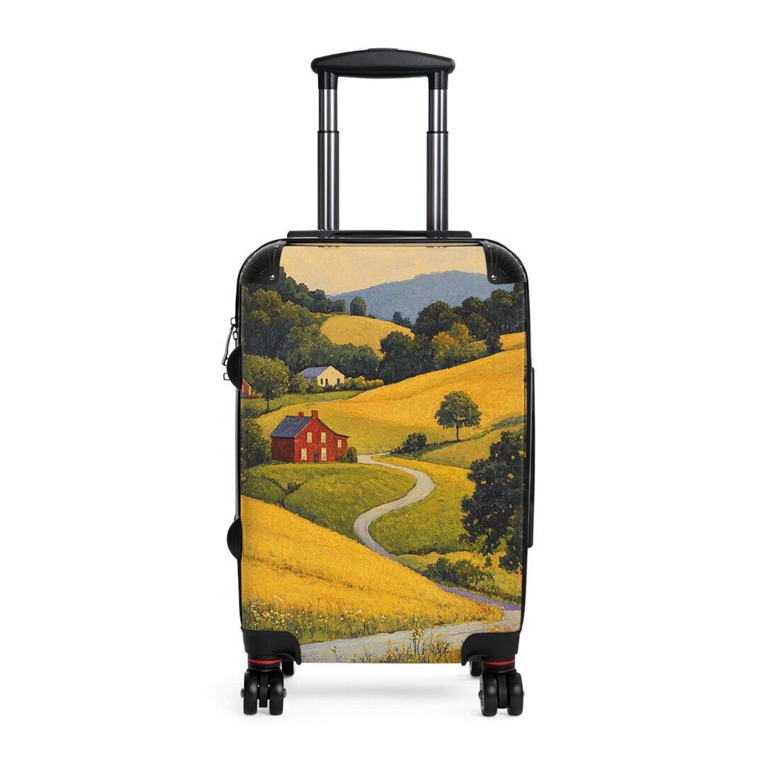 Suitcase, Kentucky Quilt Inspired Rural Bluegrass State Bag, Travel ...