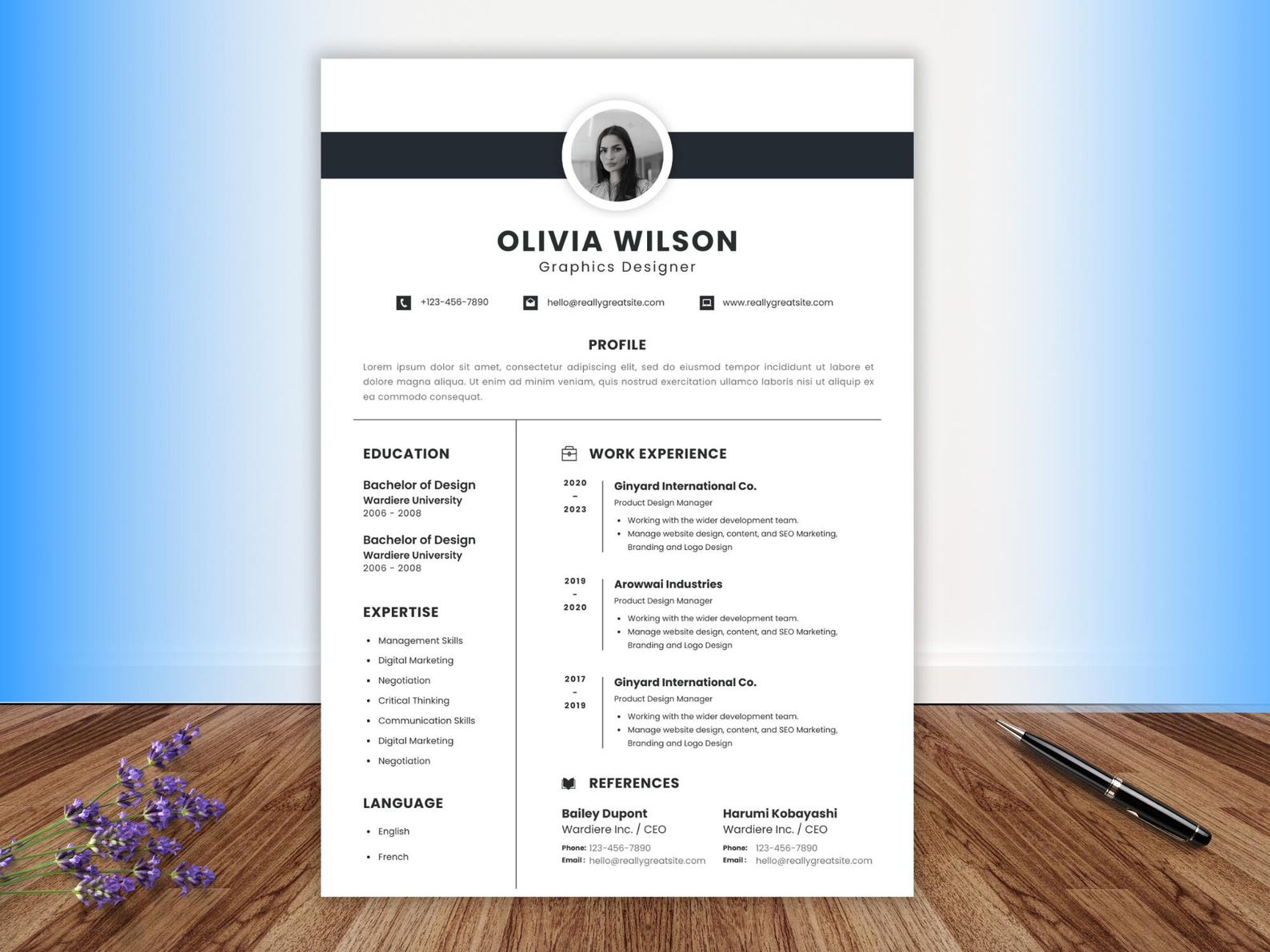 Professional CV Template | Resume Writing | Nurse Resume Format ...
