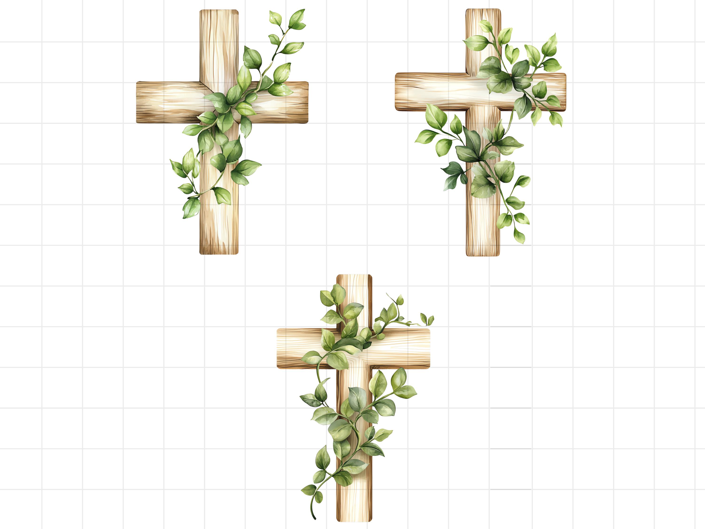 10 Crucifix Cross Clipart, Christian Easter Png, Catholic Faith Design ...