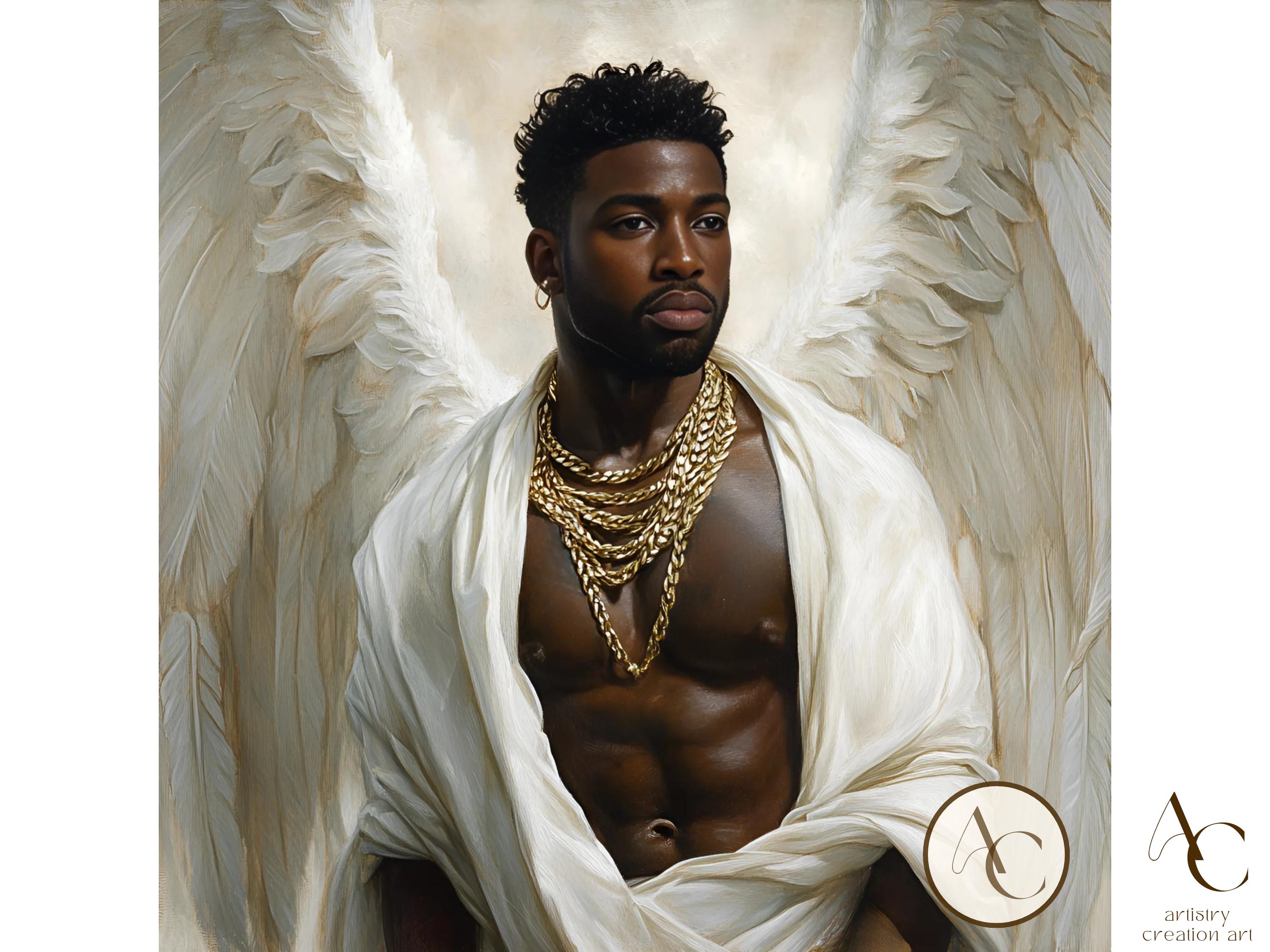 10 African American Angel Clipart, Guardian Spirit Black Man Jpg ...
