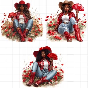 Black Cowgirl Clipart, Western Women Jpg, Afro Woman, Rodeo Country ...