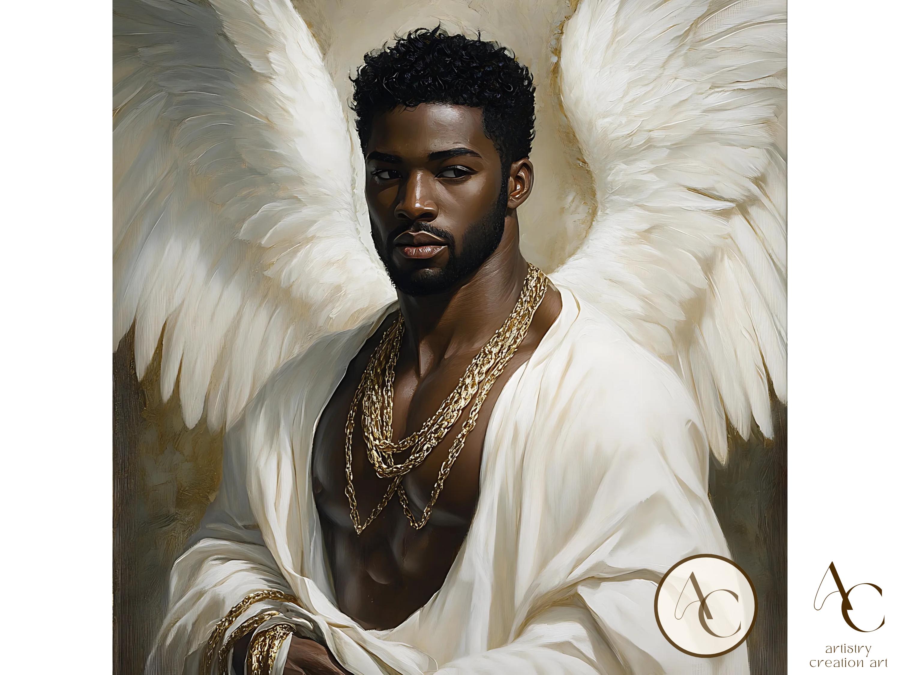 10 African American Angel Clipart, Guardian Spirit Black Man Jpg ...