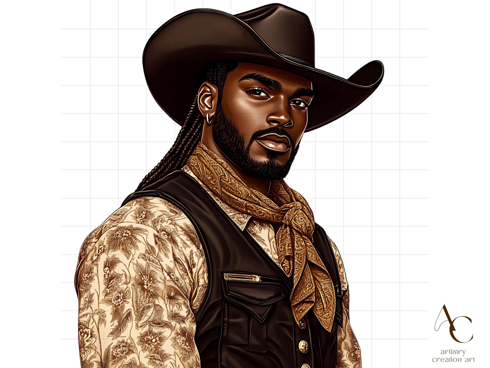 19 Black Cowboy Clipart, Western Men, Afro Man Png, Rodeo Lover Design ...