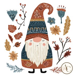 23 Scandinavian Christmas Clipart, Festive Holiday PNG Bundle, Cute ...