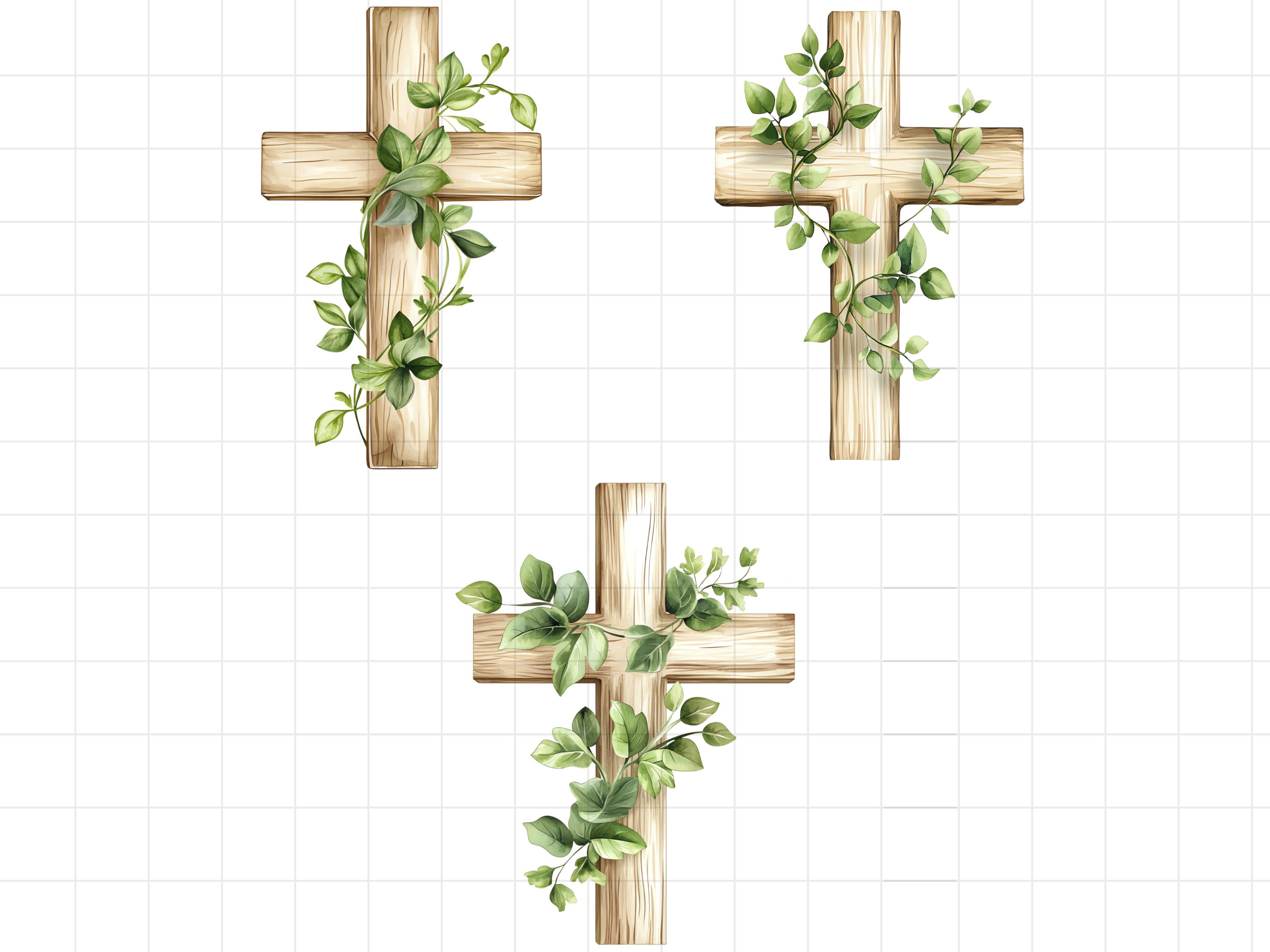 10 Crucifix Cross Clipart, Christian Easter Png, Catholic Faith Design ...