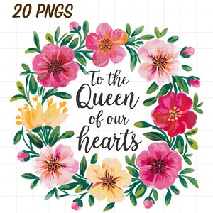 Mothers Day Wreath Clipart, Happy Mother's Day Png, Botanical Theme ...