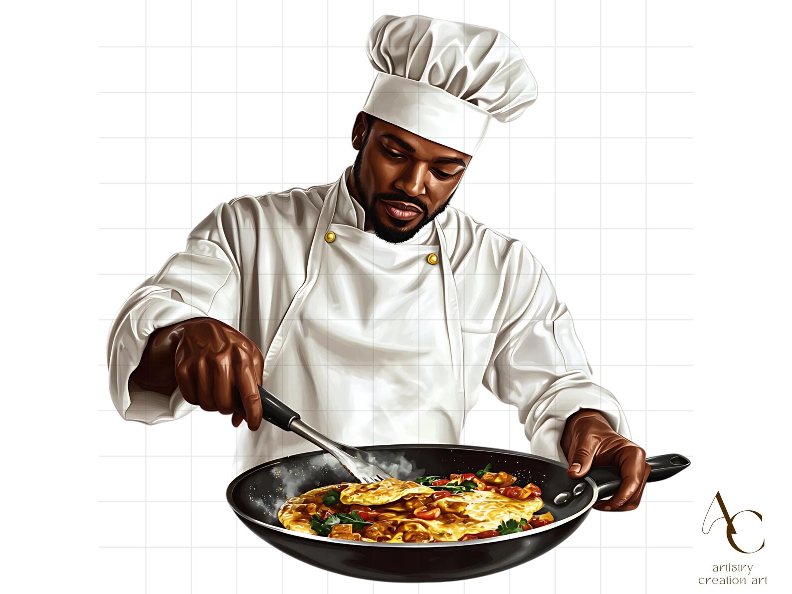 13 Black Man Chef Clipart Bundle, Men Boy Cooking, Afro Cook Baker Png ...