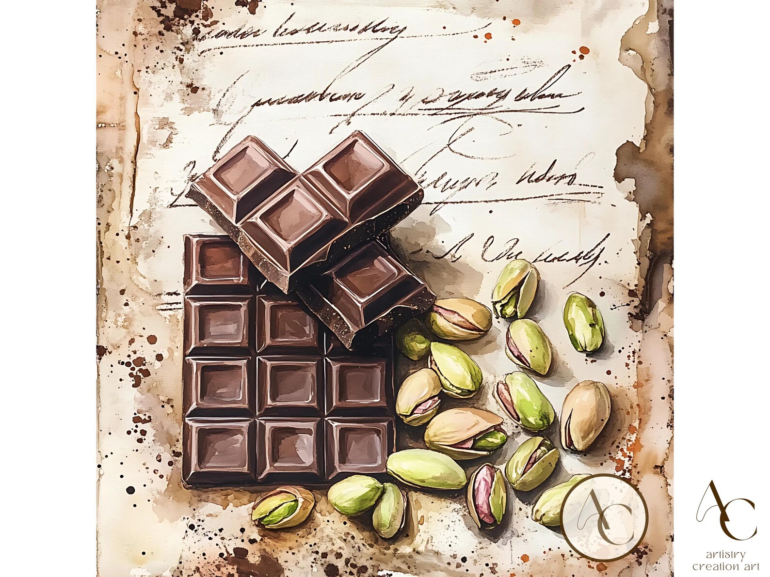 10 Chocolate Clipart Bundle, Cocoa Junk Journal Kit JPG, Sweets Paper ...