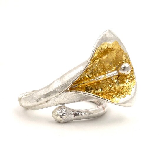 Ring Big Calla in Gold - Etsy
